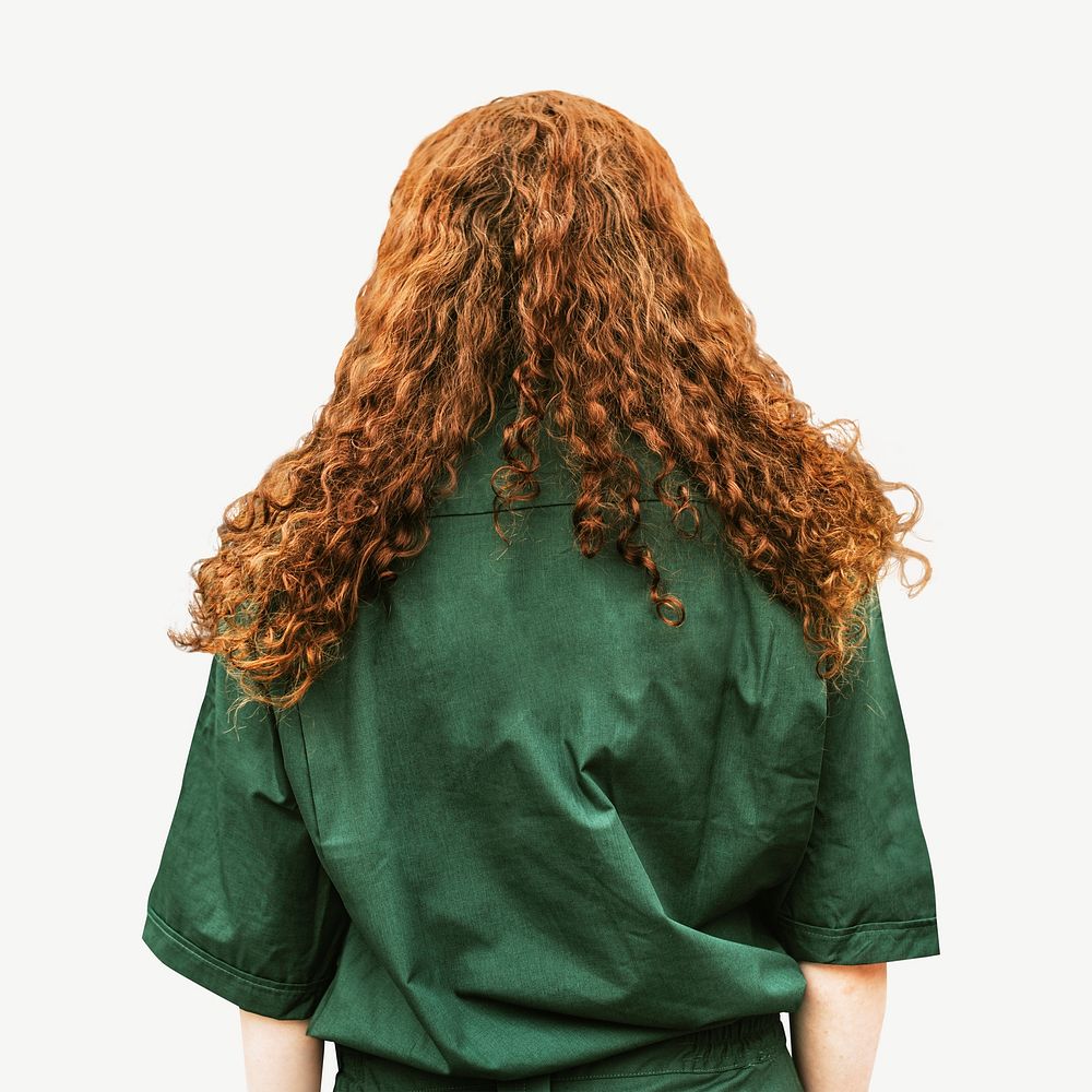 Curly red hair back view | Premium PSD - rawpixel