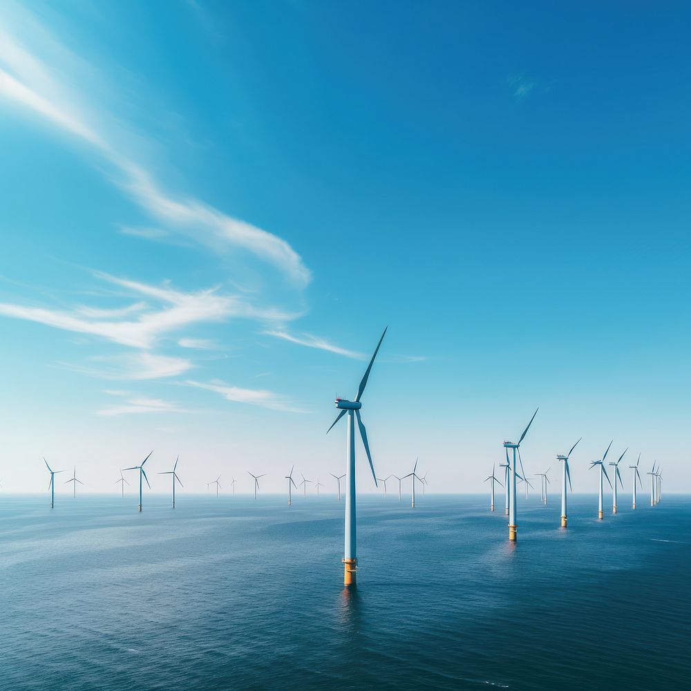 Offshore wind farm, alternative energy | Premium Photo - rawpixel