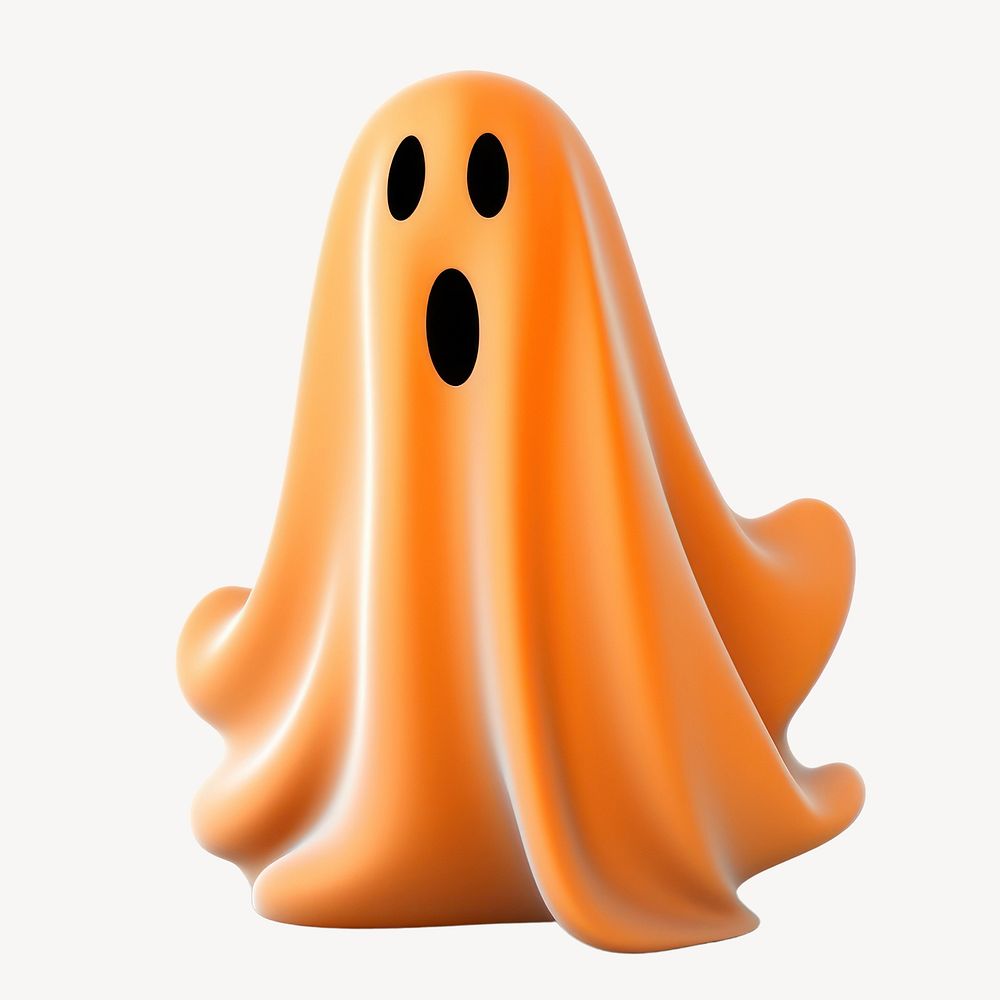 Orange ghost Halloween decoration | Free Photo - rawpixel