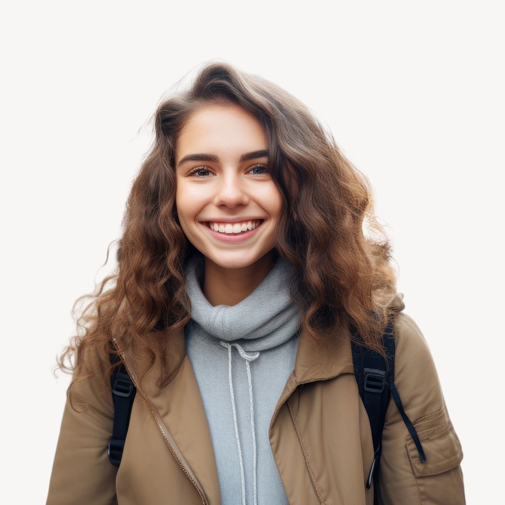 Laughing portrait jacket smile. AI | Free Photo - rawpixel