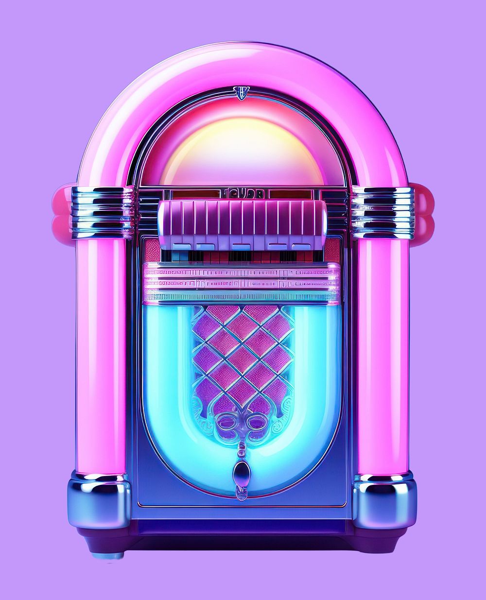Retro neon jukebox illustration | Free Photo - rawpixel