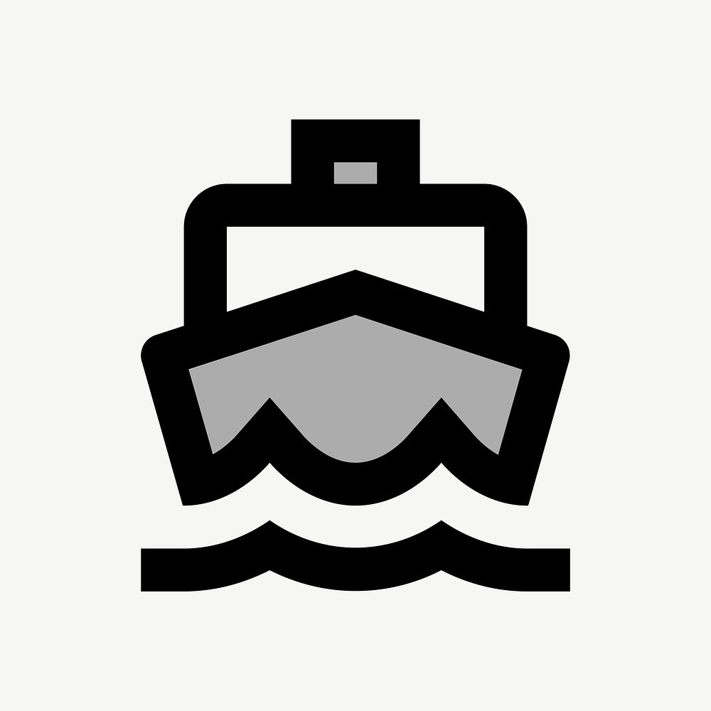 Grey boat icon collage | Free PSD - rawpixel
