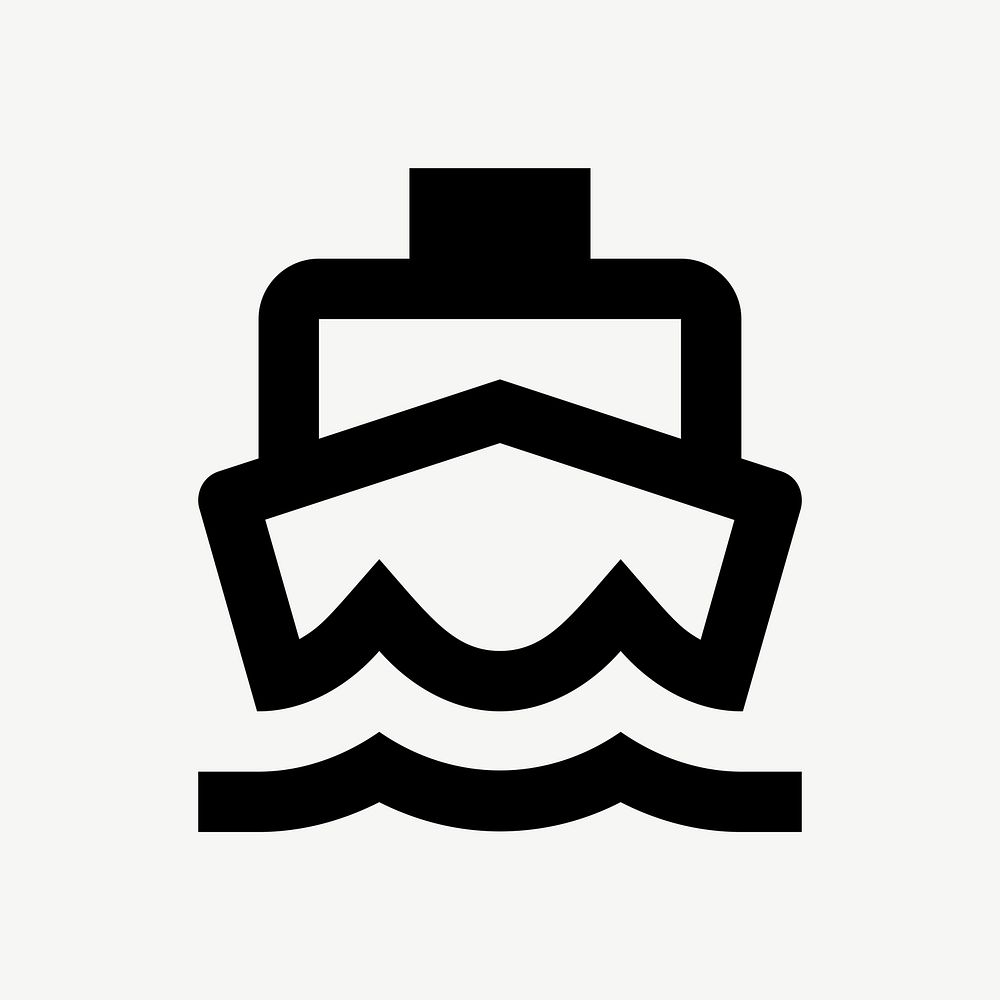 White boat icon collage element | Free PSD - rawpixel