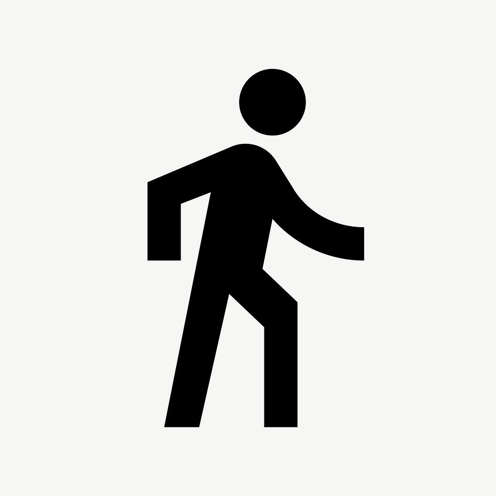 Stickman walking icon collage element | Free PSD - rawpixel