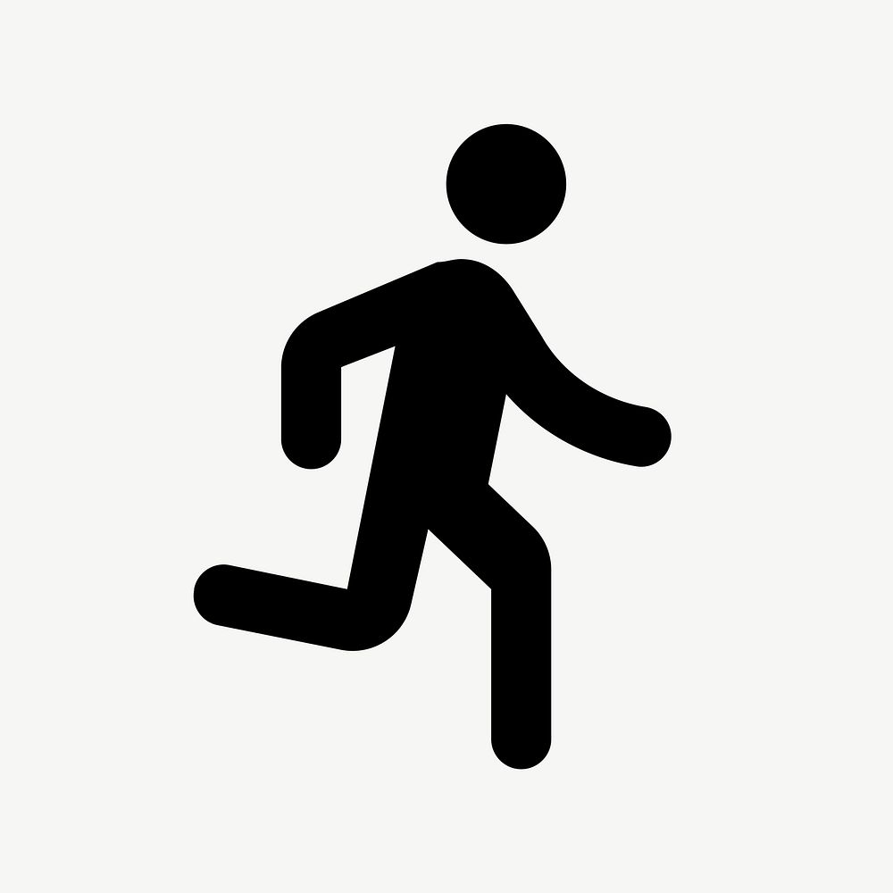 Running stickman icon collage element | Free PSD - rawpixel