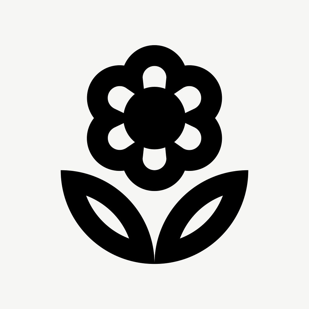 White flower icon collage element | Free PSD - rawpixel
