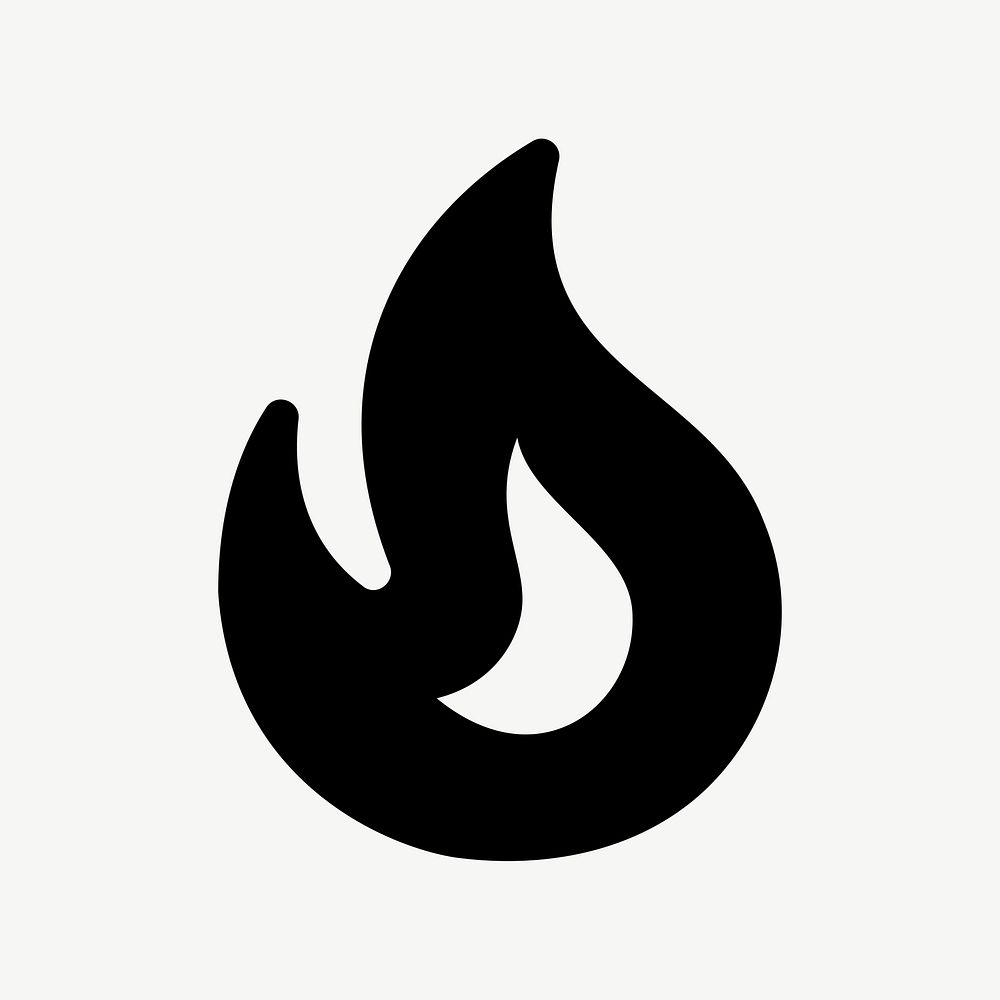 Fire icon collage element | Free PSD - rawpixel