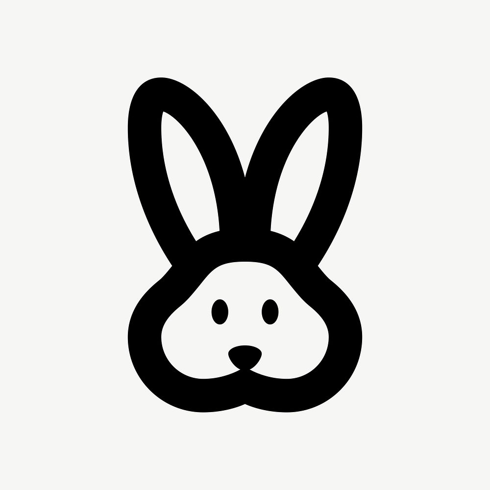 Bunny icon collage element psd | Free PSD - rawpixel