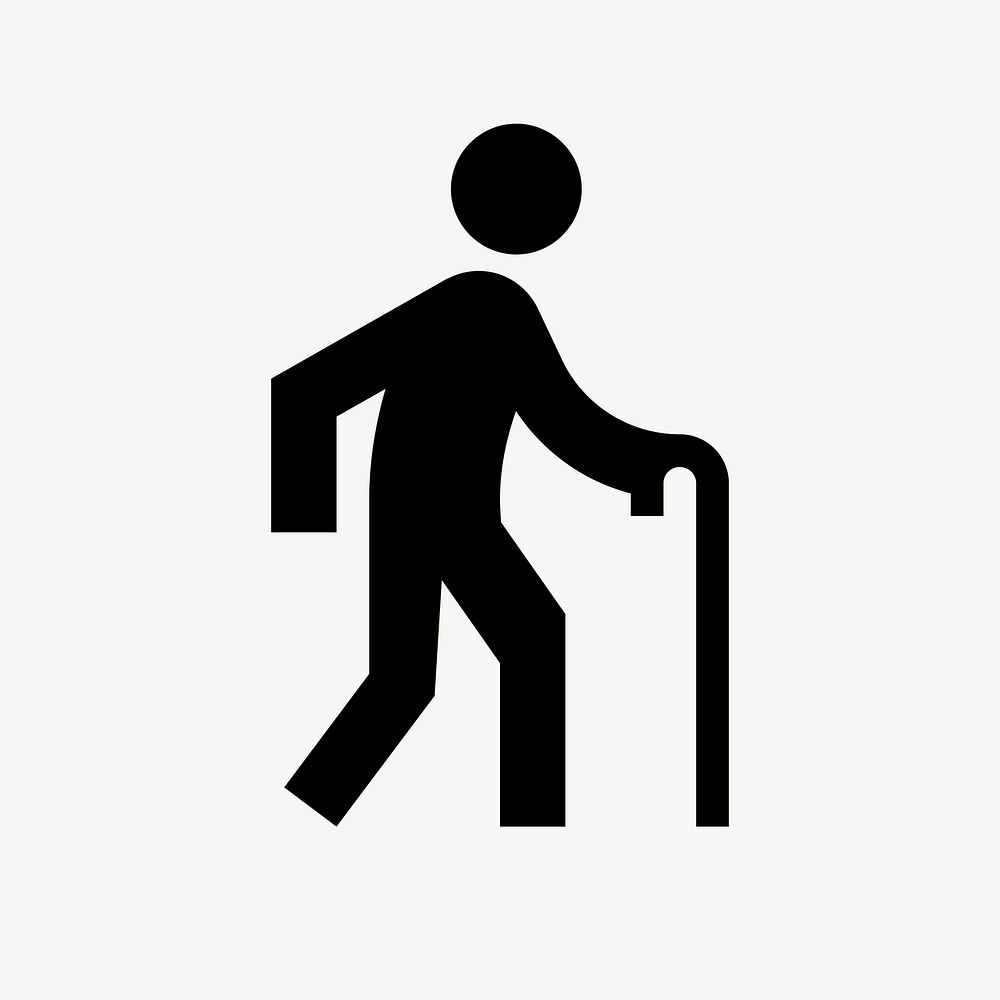 Elderly flat icon psd | Free PSD - rawpixel