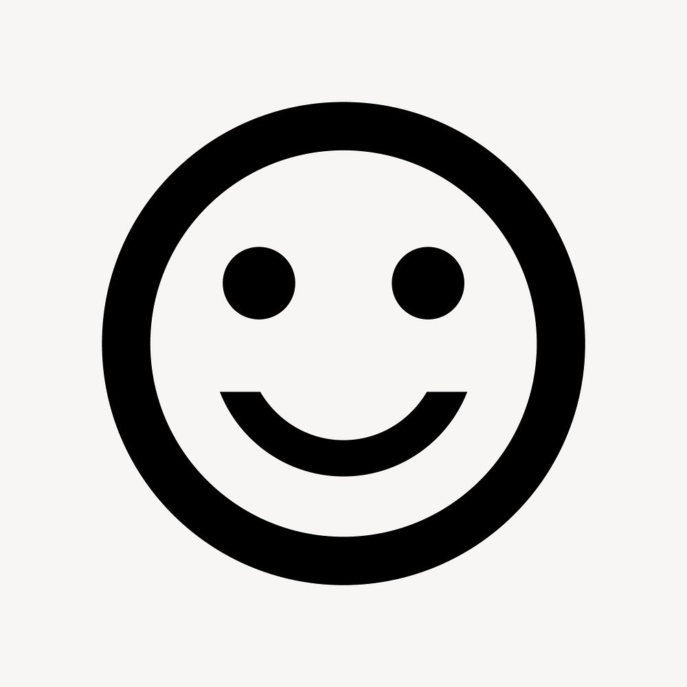 Smiling emoticon flat icon vector | Free Vector - rawpixel