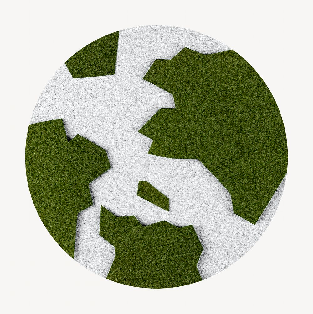 Earth paper craft collage element | Free Photo - rawpixel