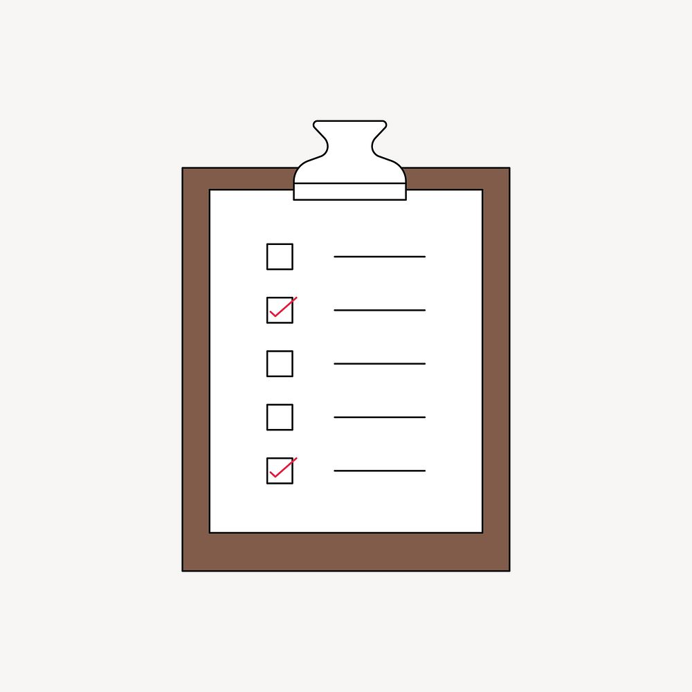 Paper board checklist, stationary illustration | Free Photo - rawpixel