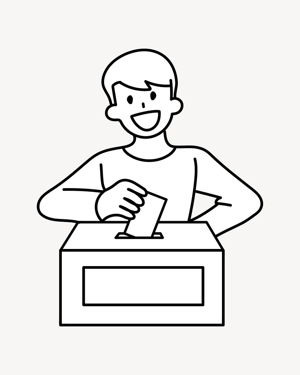 Man voting doodle | Free Photo - rawpixel