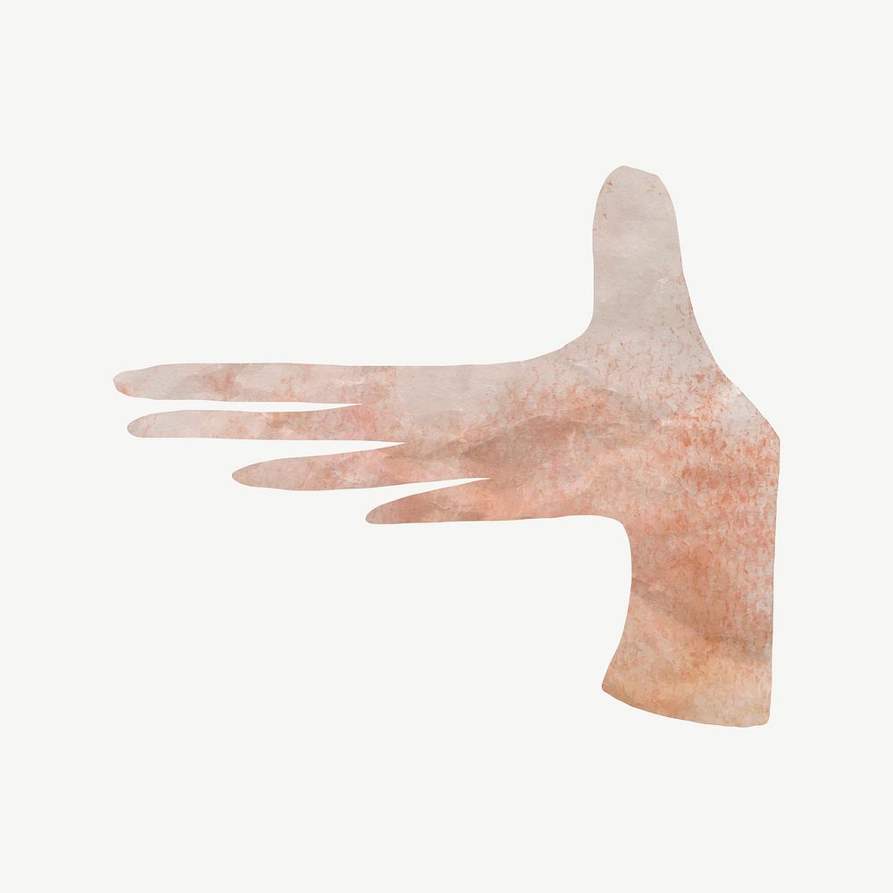 Palm hand gesture, paper craft | Premium PSD - rawpixel