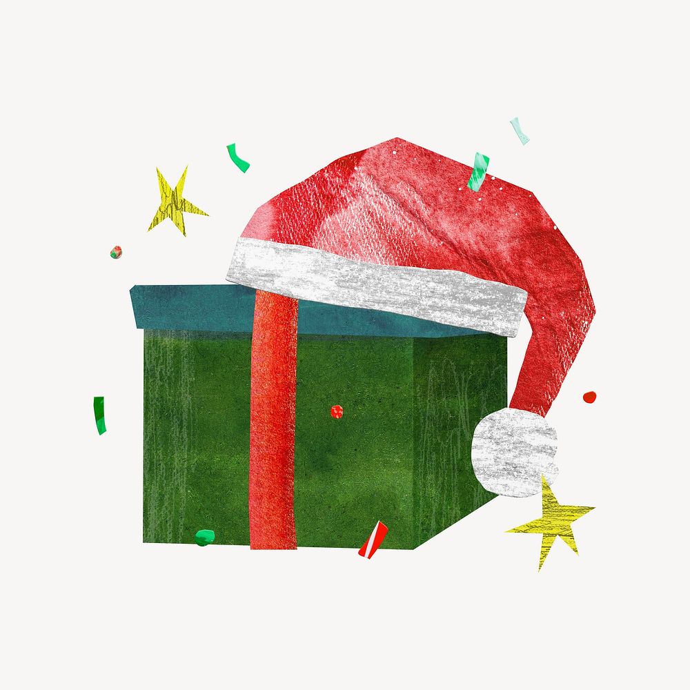 Christmas present box, paper craft | Premium Photo Illustration - rawpixel