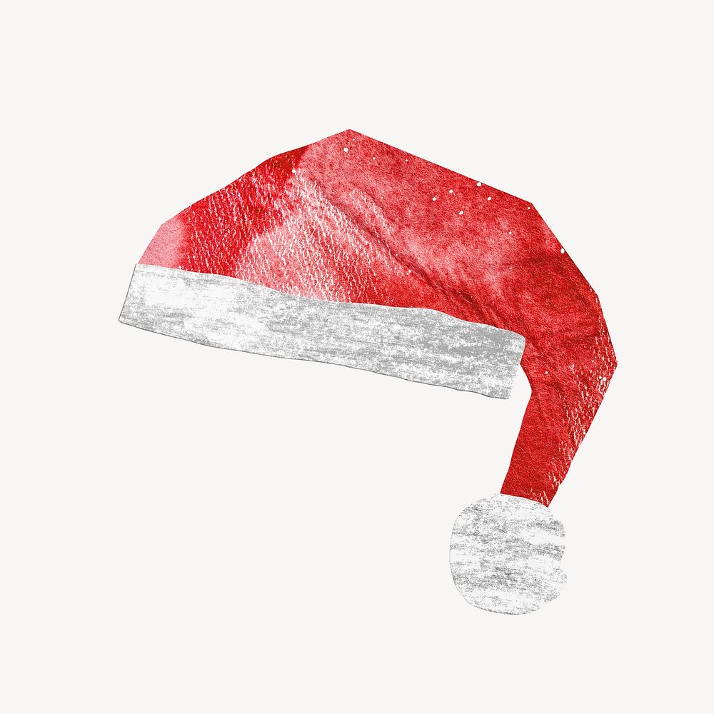 Christmas Santa hat, paper craft | Free Photo Illustration - rawpixel