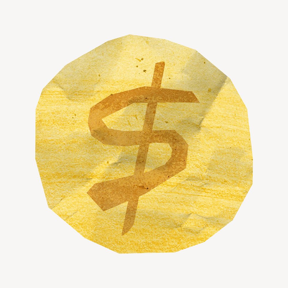 Paper coin money, collage element | Free Photo Illustration - rawpixel