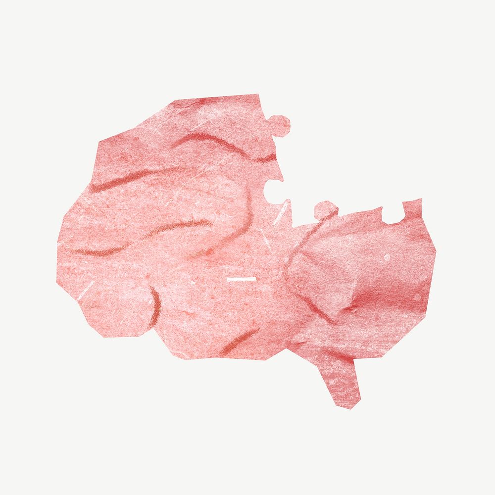 Human brain puzzle, paper craft | Premium PSD - rawpixel