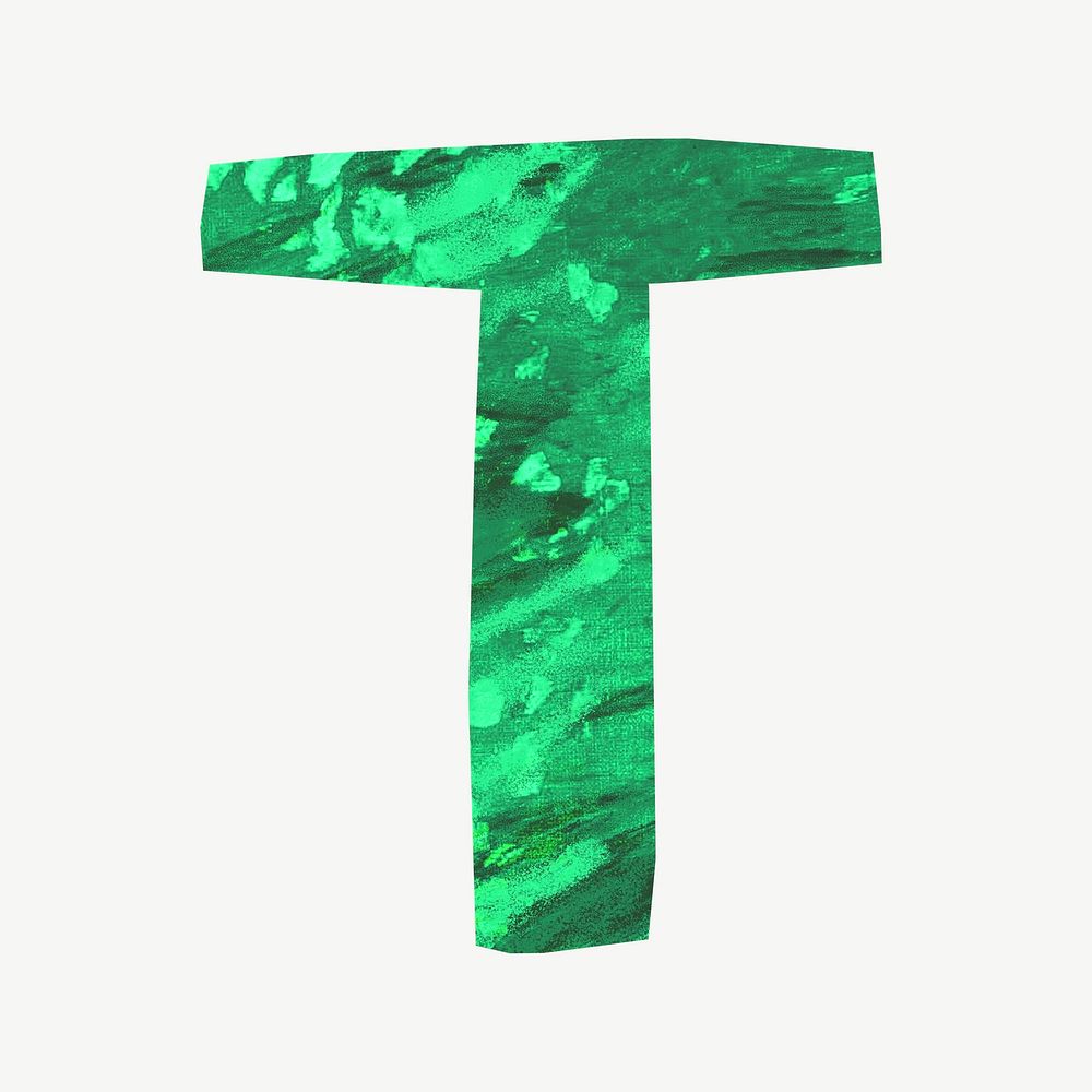 T letter, paper English alphabet | Premium PSD - rawpixel