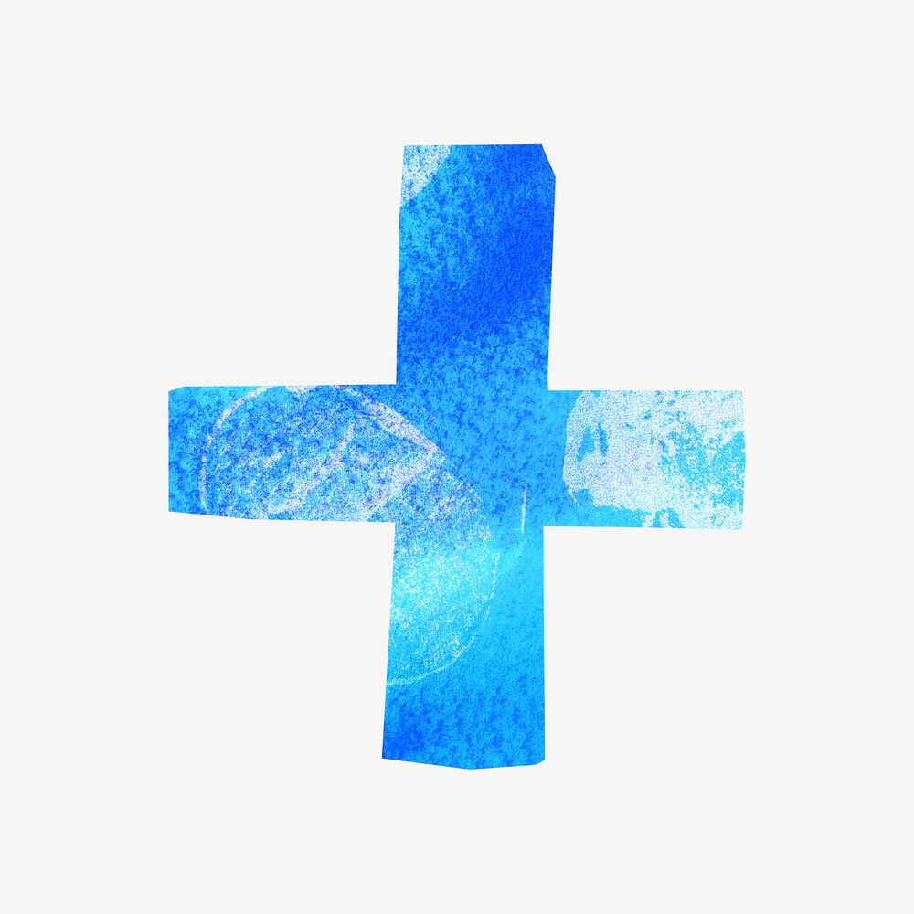 Plus sign, paper craft element | Premium PSD - rawpixel