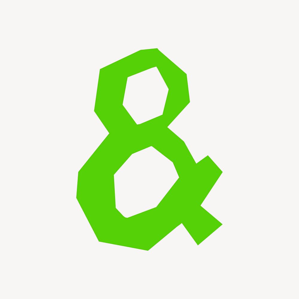 And symbol, paper craft element | Free Photo Illustration - rawpixel