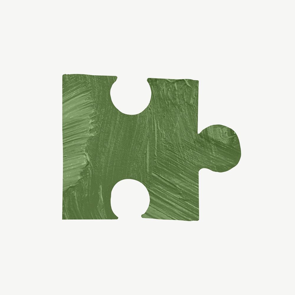 Green puzzle piece, paper craft | Premium PSD - rawpixel