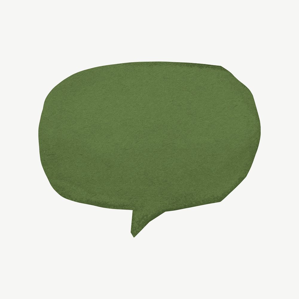 Green speech bubble, communication paper | Premium PSD - rawpixel
