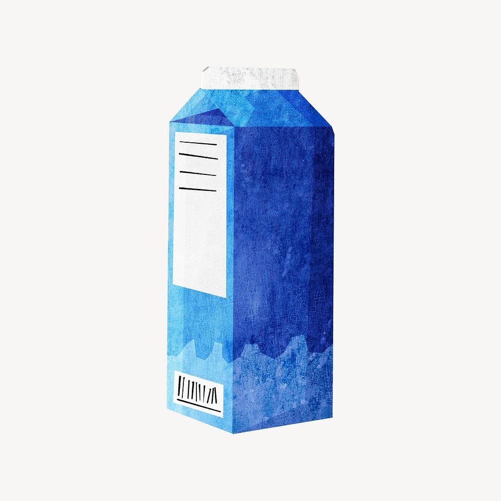 Milk carton, food paper craft | Free Photo Illustration - rawpixel