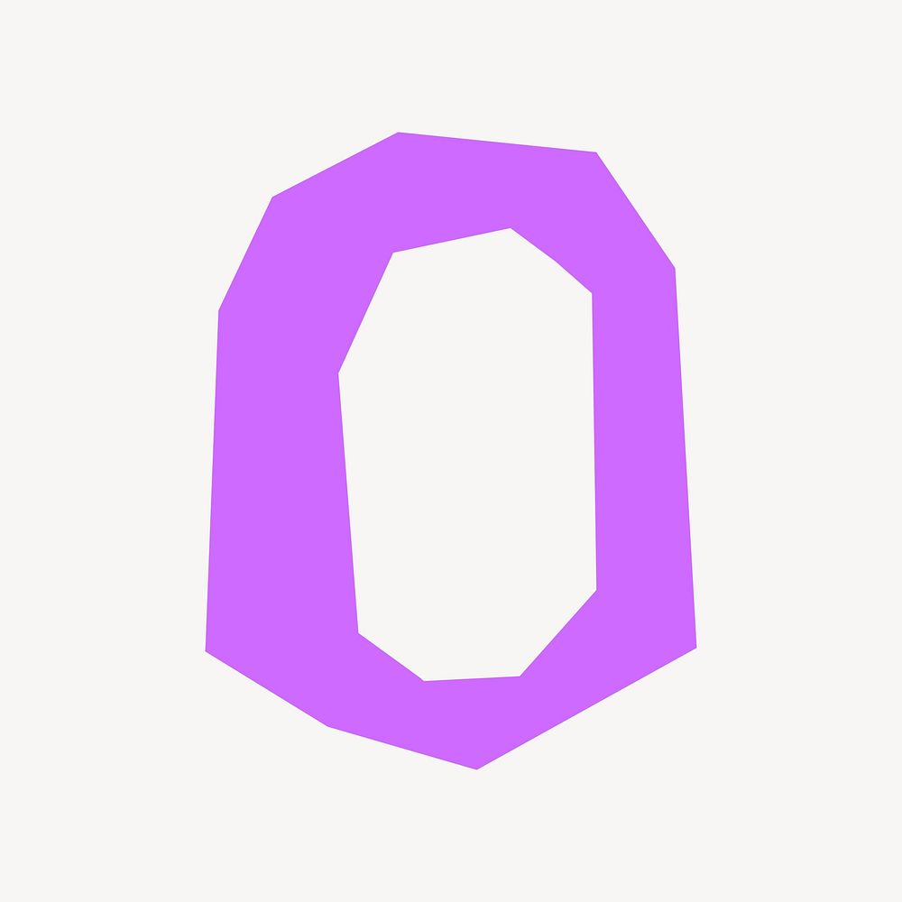 0 number zero, paper craft | Free Photo Illustration - rawpixel