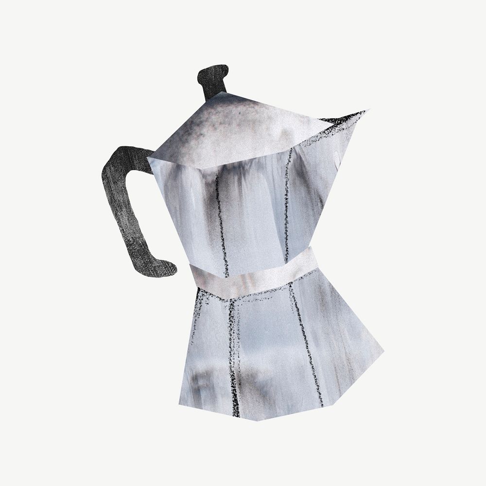 Moka pot, collage element psd | Premium PSD - rawpixel