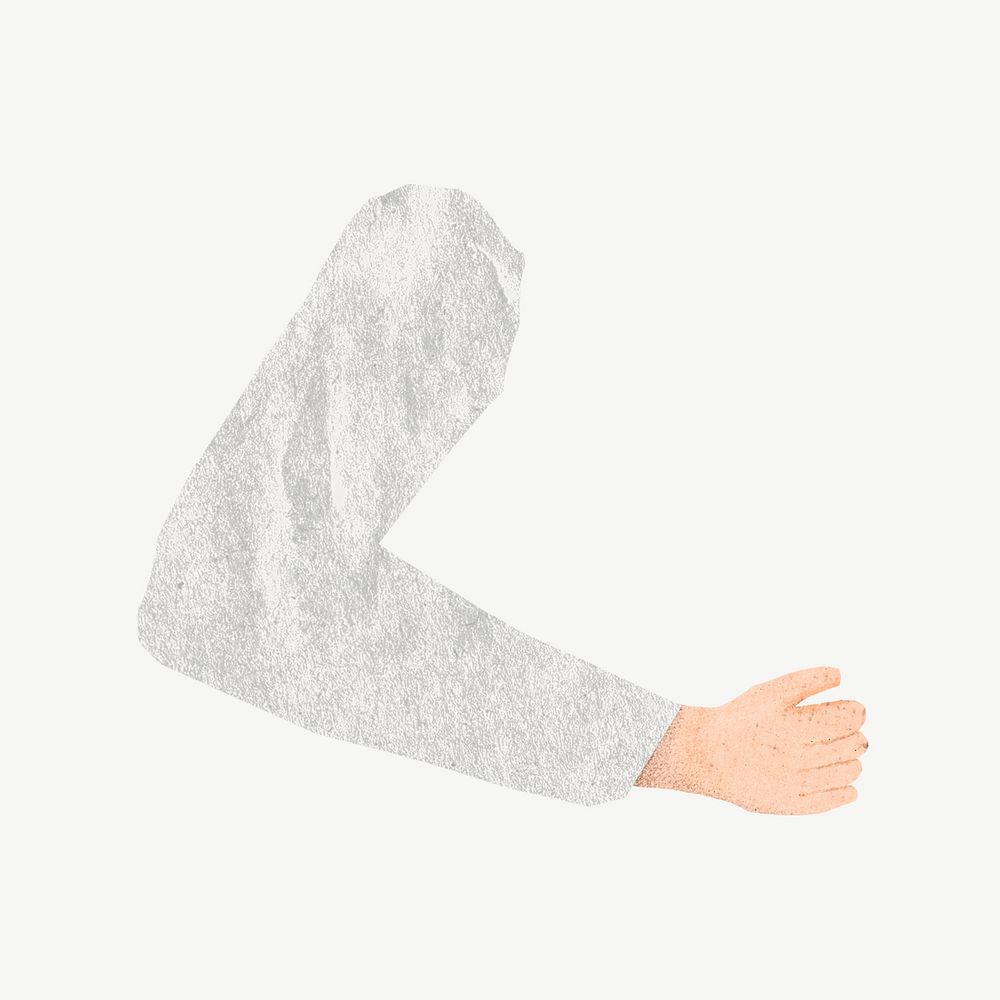 Man's arm, paper craft element | Premium PSD - rawpixel