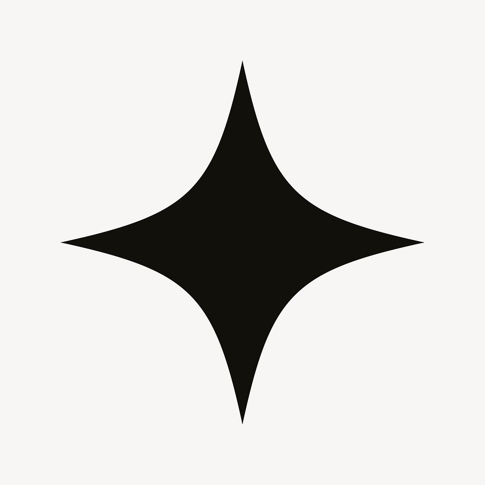 Sparkle shape, flat collage element | Premium Vector - rawpixel