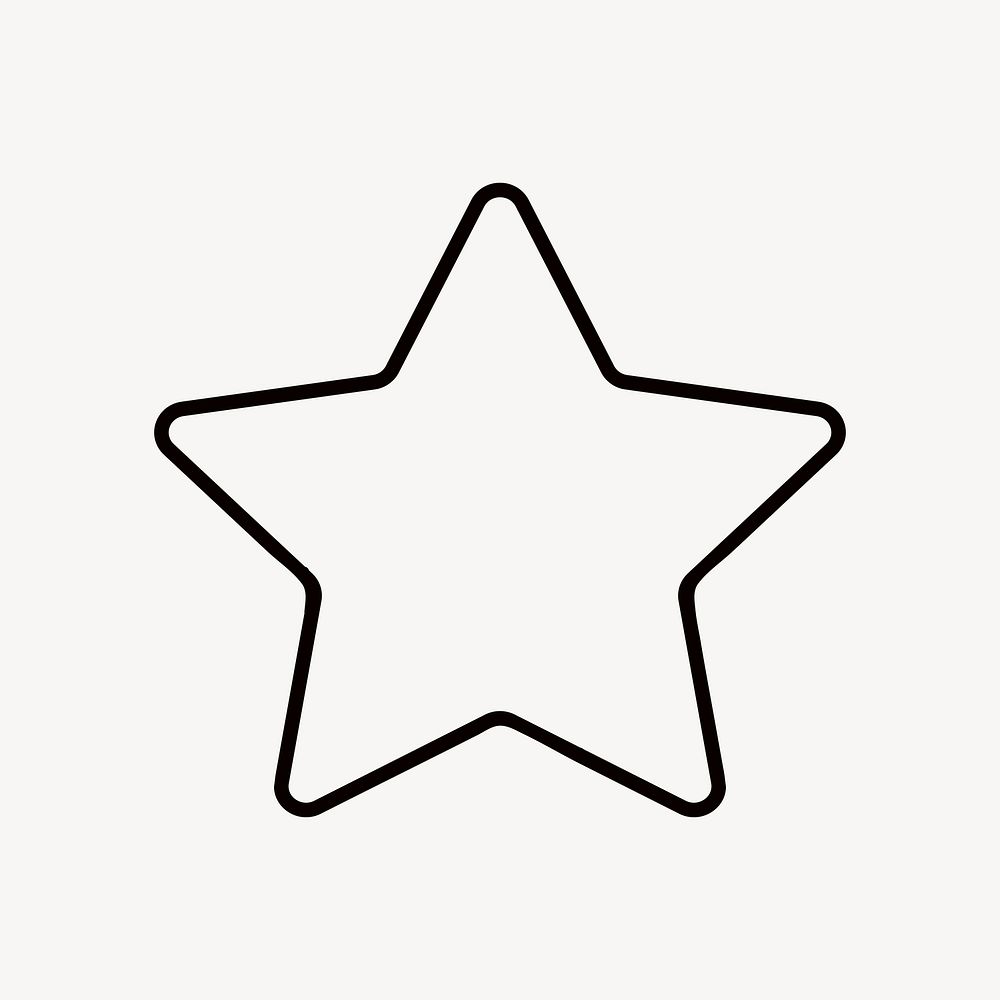 Star shape, line art illustration | Free Photo Illustration - rawpixel