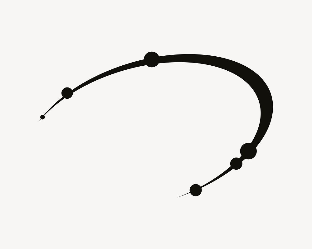 Black round line collage element | Free Photo Illustration - rawpixel