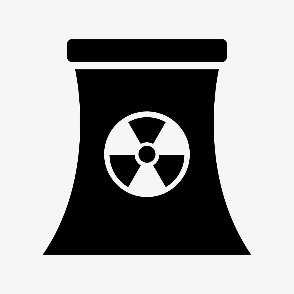 Nuclear power plant flat icon | Premium PSD - rawpixel