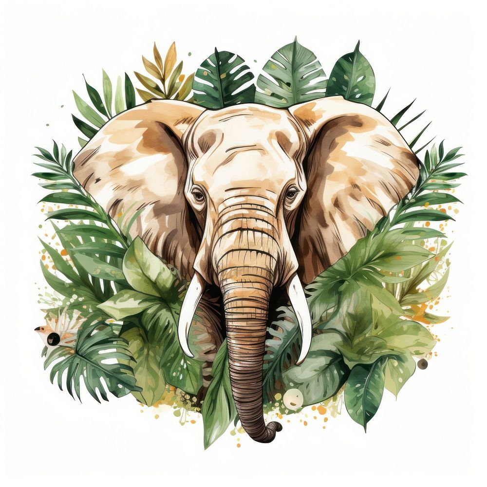 Animal elephant wildlife drawing. AI | Free Photo Illustration - rawpixel