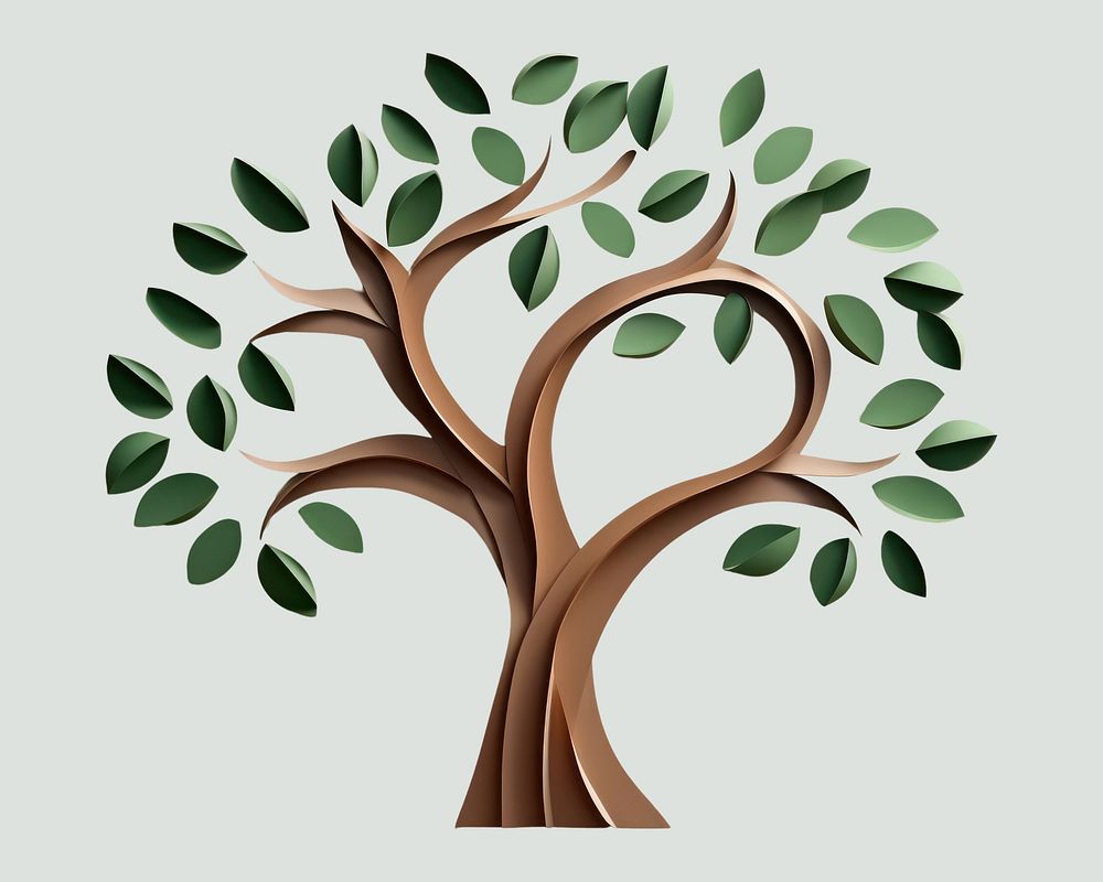 Green tree wood wall. | Free Photo - rawpixel