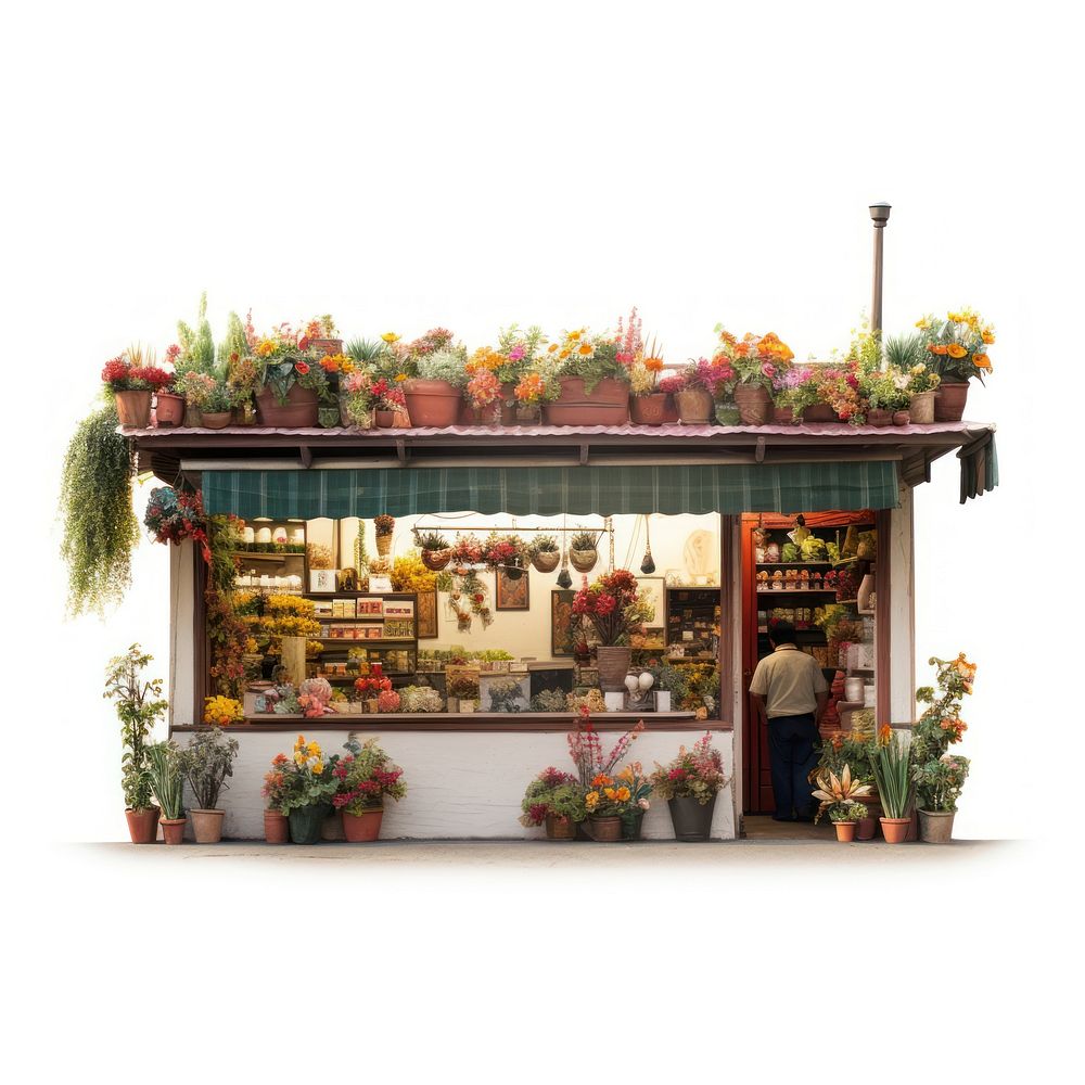 Flower kiosk plant food. AI | Premium Photo - rawpixel