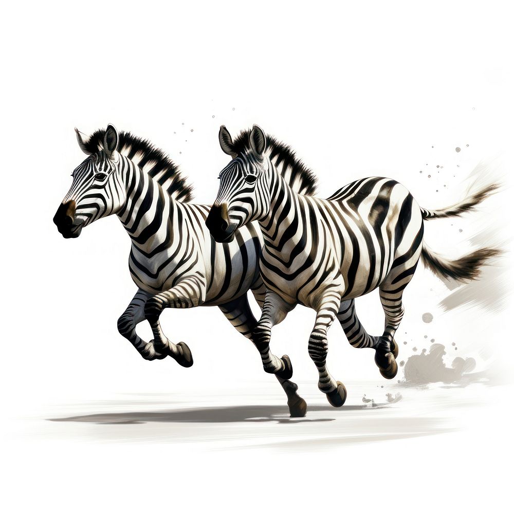 Zebra wildlife running animal. | Free Photo Illustration - rawpixel