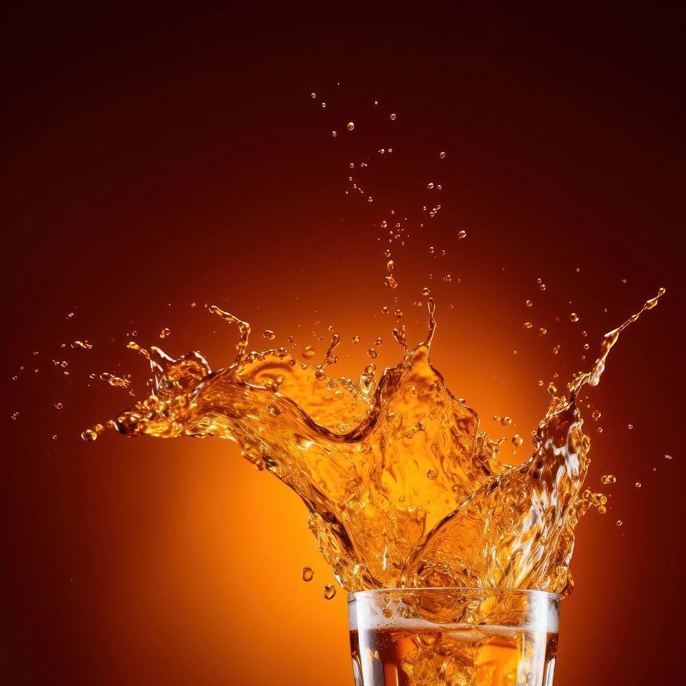 Soda splashing drink glass. | Free Photo - rawpixel