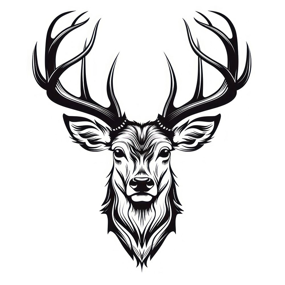 Wildlife antler animal mammal | Free Photo Illustration - rawpixel