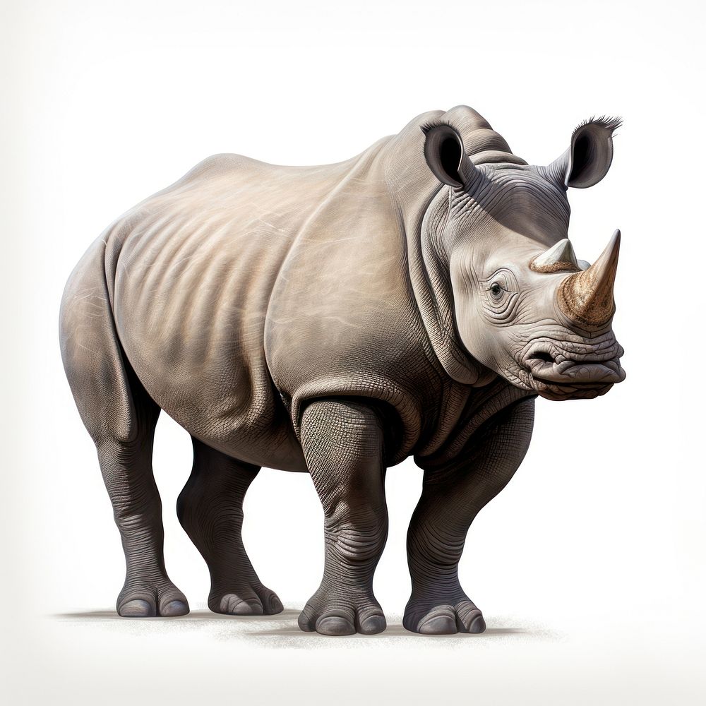 Wildlife animal mammal rhino. AI | Free Photo Illustration - rawpixel