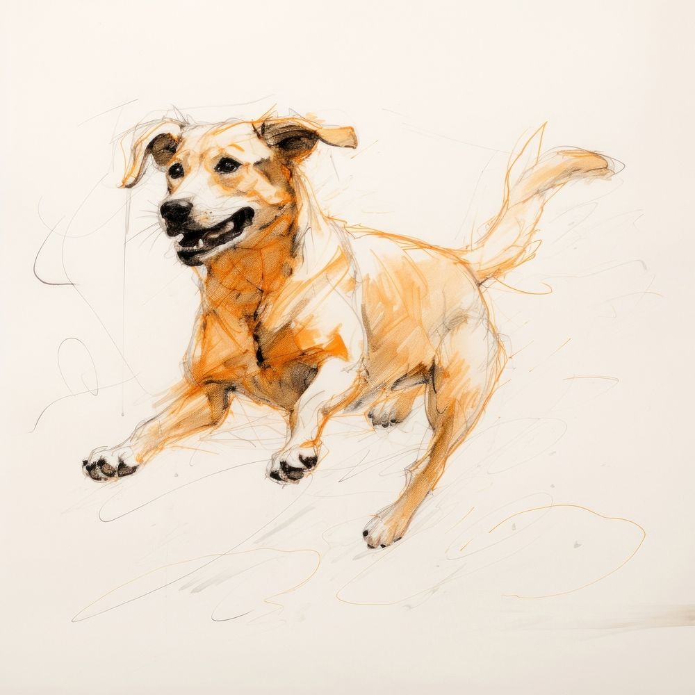 Drawing dog painting mammal. AI | Premium Photo Illustration - rawpixel