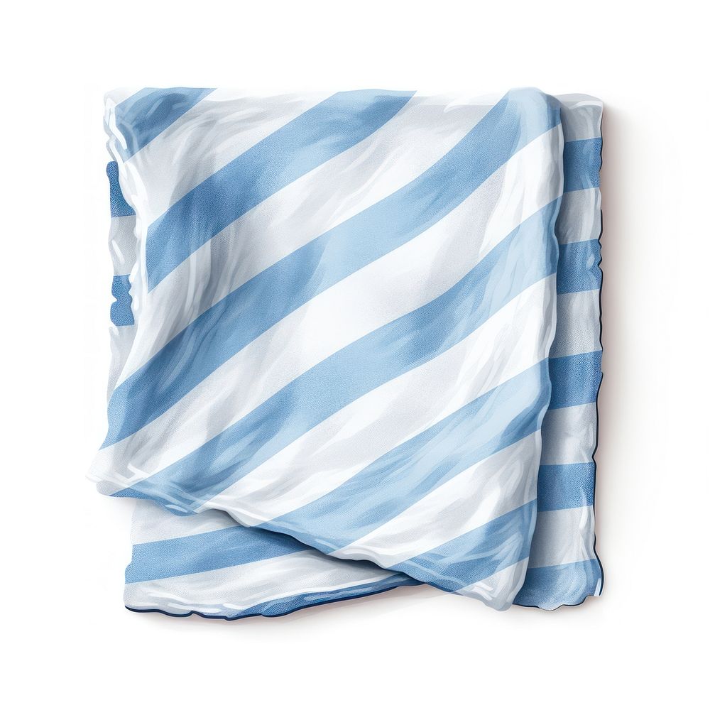 Blanket striped folded white background. | Premium Photo Illustration ...