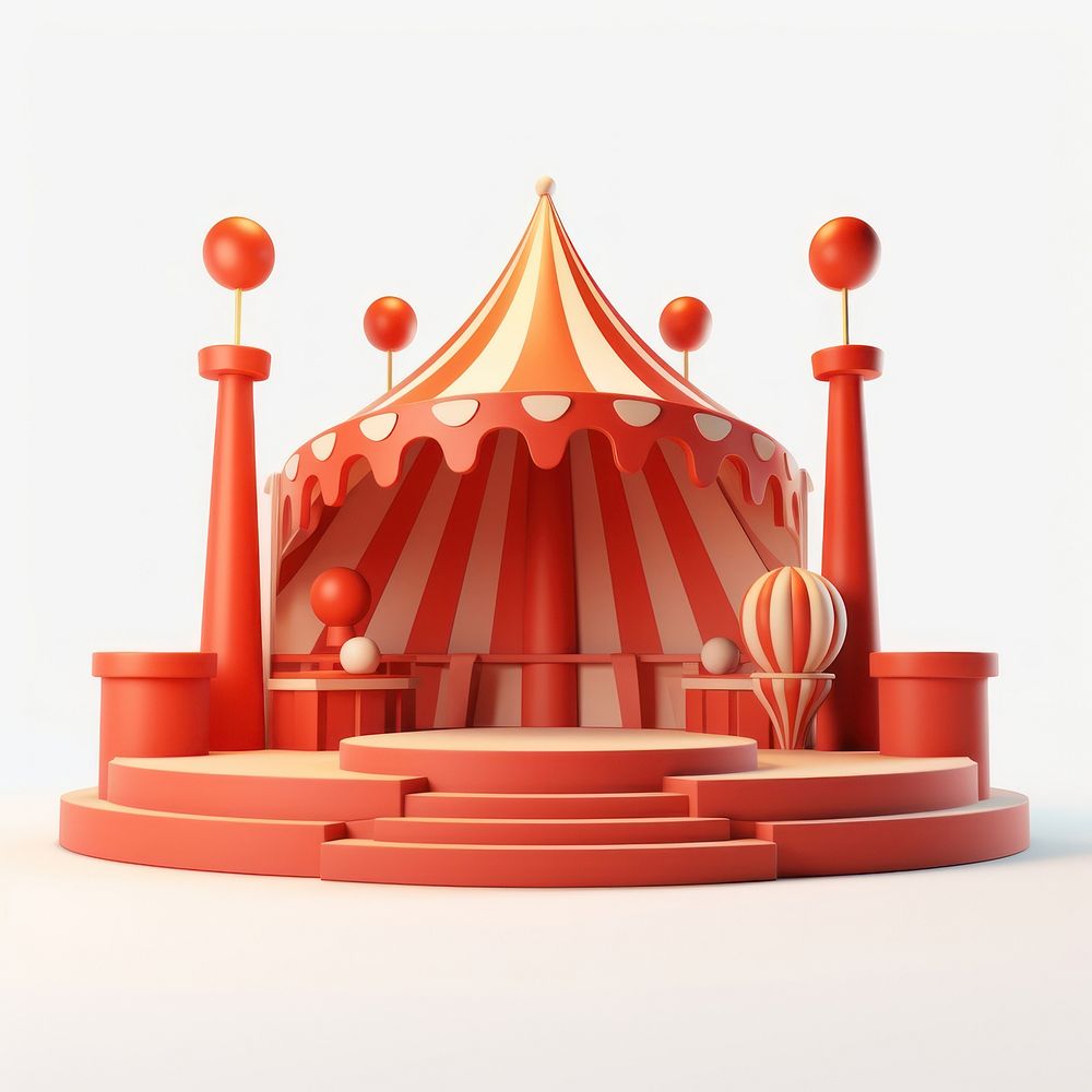 Circus carousel architecture celebration | Premium Photo Illustration ...