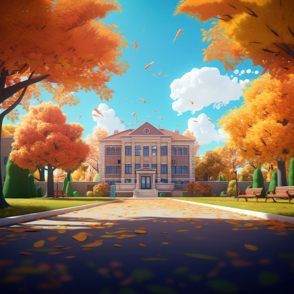 Architecture building outdoors autumn. | Free Photo Illustration - rawpixel