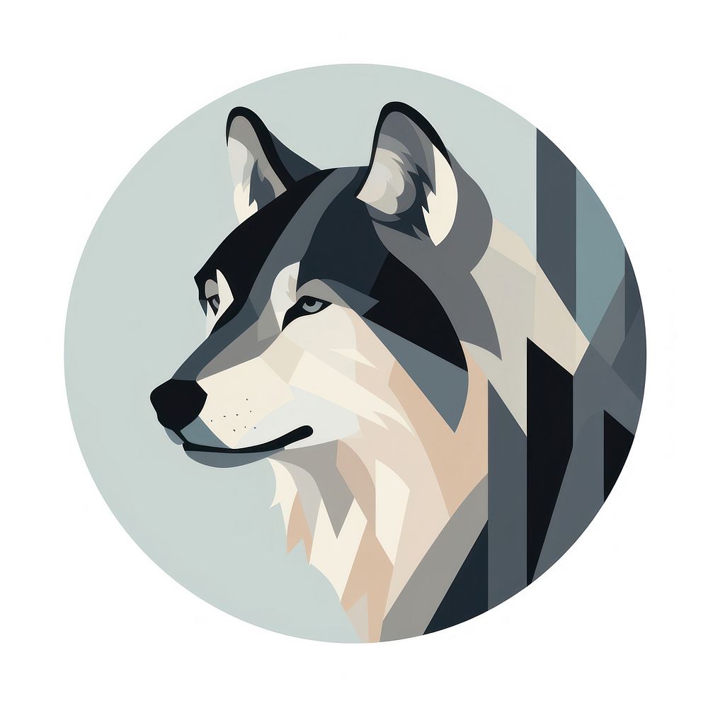 Wolf animal mammal circle. | Premium Photo Illustration - rawpixel