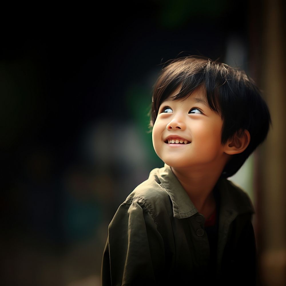 Child portrait smile photo. AI | Free Photo - rawpixel