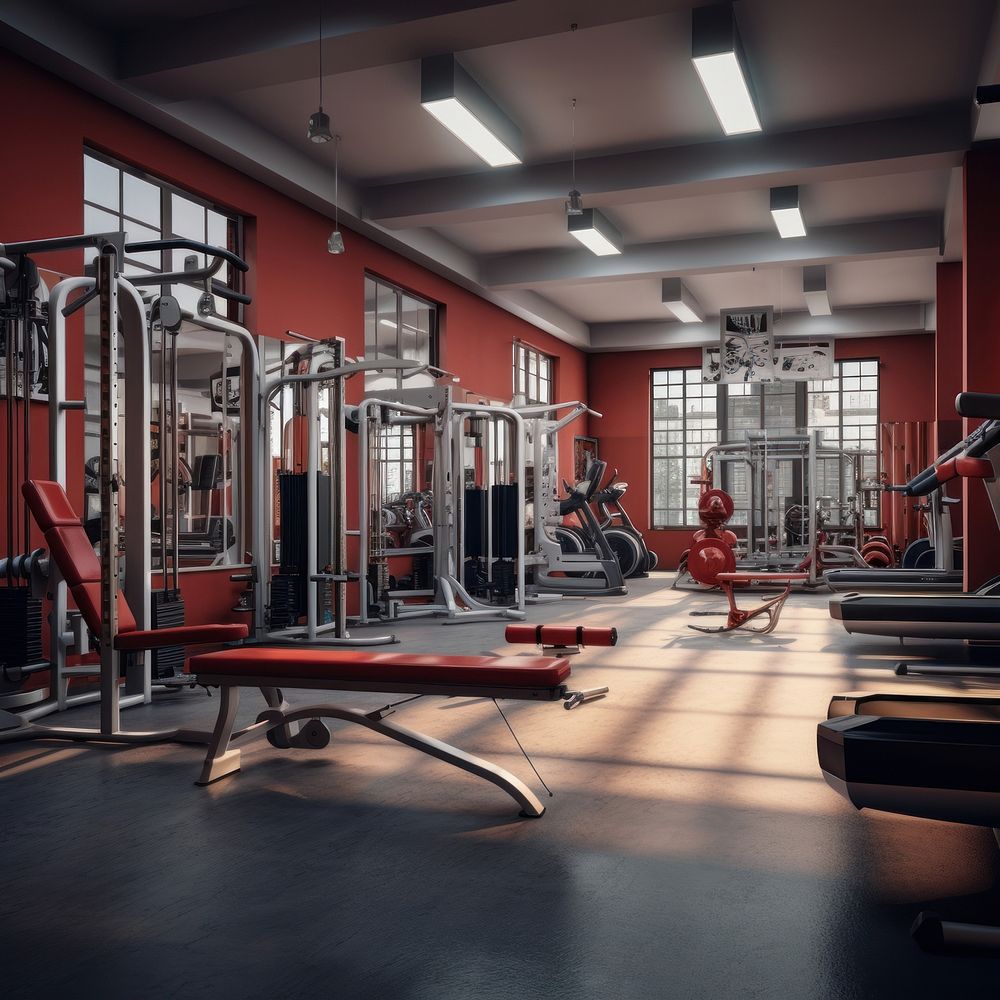Gym sports bodybuilding architecture | Free Photo - rawpixel