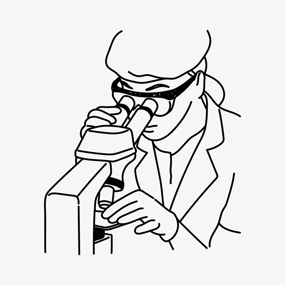 Science experiment line art illustration | Free Photo Illustration ...